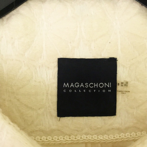 Magaschoni | Jackets & Coats | Magaschoni Collection Creme Flaired ...
